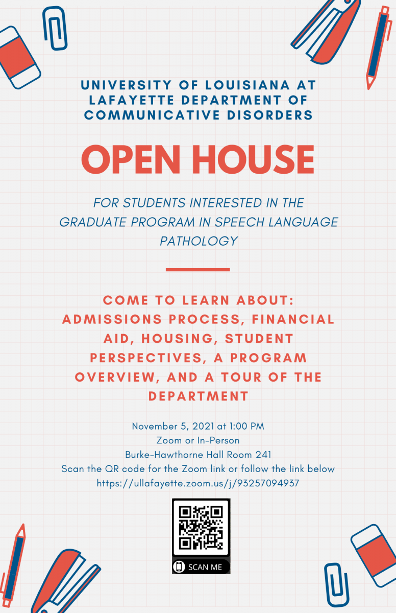 Graduate Open House 2021 | Department of Communicative Disorders